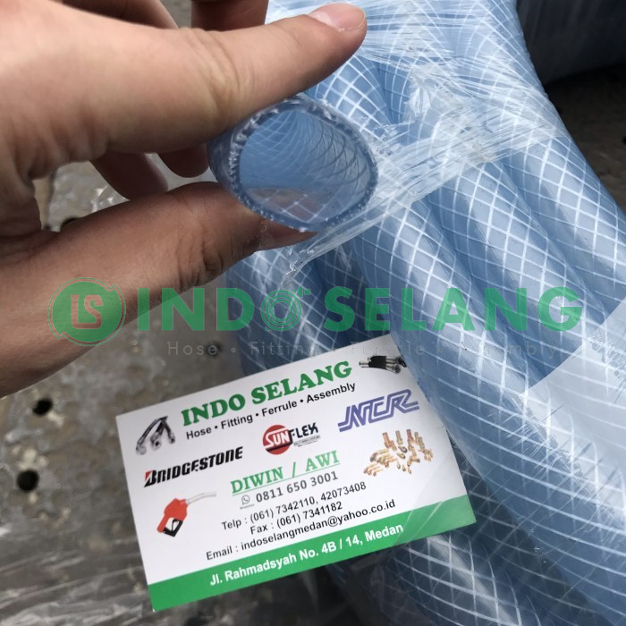 Jual SELANG AIR PVC 1" NYLON BENANG BENING TRANSPARAN NILON TAMAN KEBUN | Shopee Indonesia