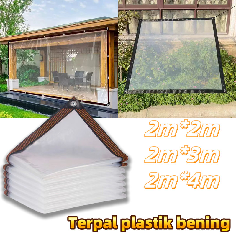 Jual 【AQING】Terpal Plastik Bening /plastik UV Green House /tebal ...