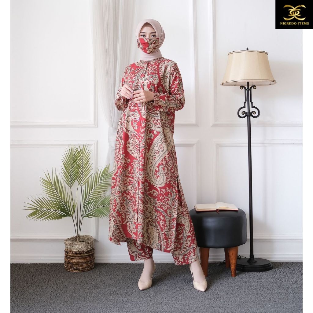 Jual ABA agenbajuofficial - ONE SET SETELAN LONG TUNIK&CELANA PANJANG ...