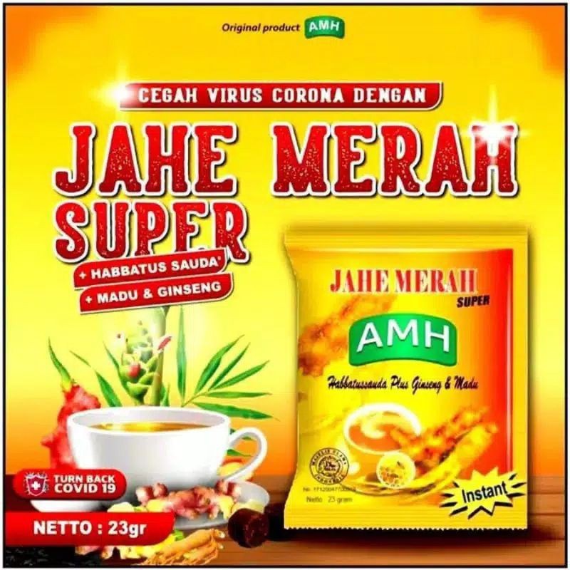 Jual A473-Jahe AMH Plus Habbatussauda, ginseng dan madu Minuman Herbal ...