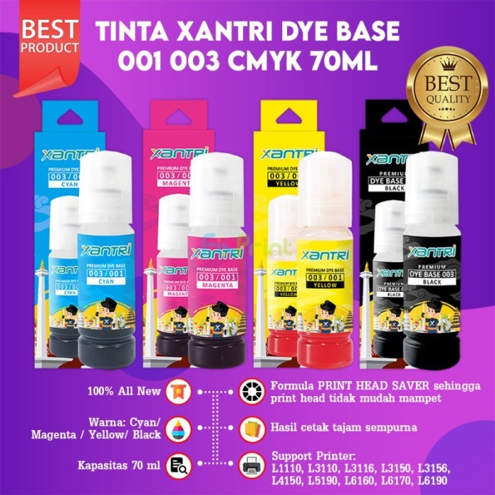 Jual FixPrint - 003 Comaptible Premium Ink Pengganti Tinta Original 003 ...
