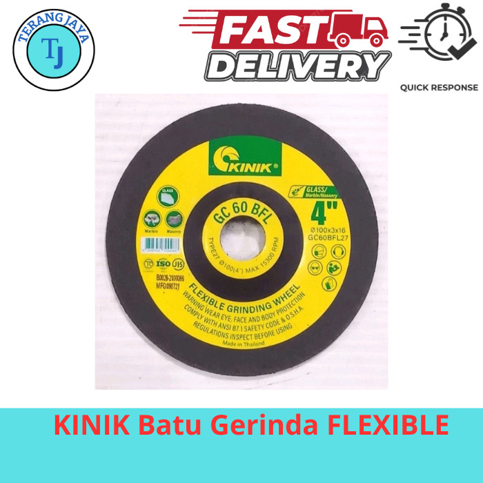 Jual KINIK Batu Gerinda FLEXIBLE Batu Poles Flexible 4" GC60 | Shopee ...
