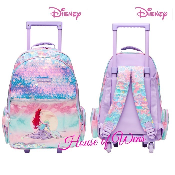 Jual SMIGGLE DISNEY PRINCESS TROLLEY BACKPACK WITH LIGHT UP WHEEL ...