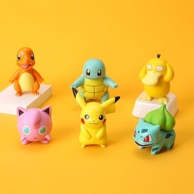 Jual TAKARA Pajangan Action Figure Karakter Pokemon 6 PCS - Multi-Color ...