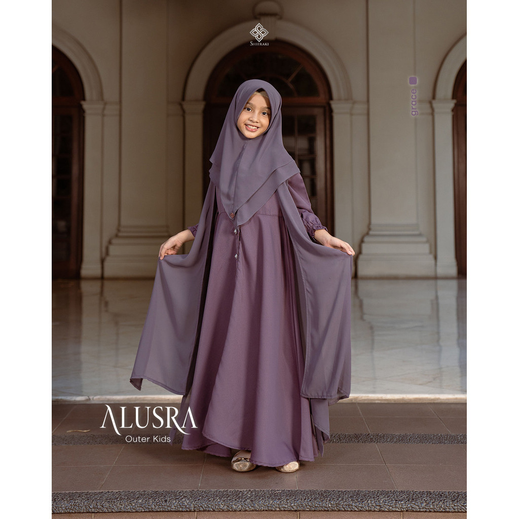 Jual Shieraki Alusra Outer Ceruty Kids | Sarimbit Keluarga Premium NEW ...