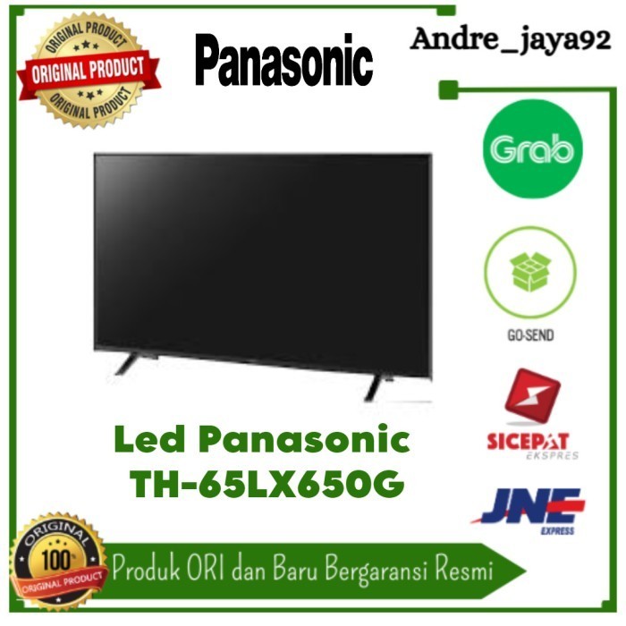 Jual Led TV 4K HDR Smart Android TV Panasonic 65 inch TH65LX650G ...