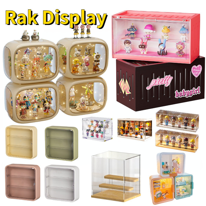 Jual Rak Display Mainan Gantung Dengan Cahaya / Rak Pajangan Organizer ...