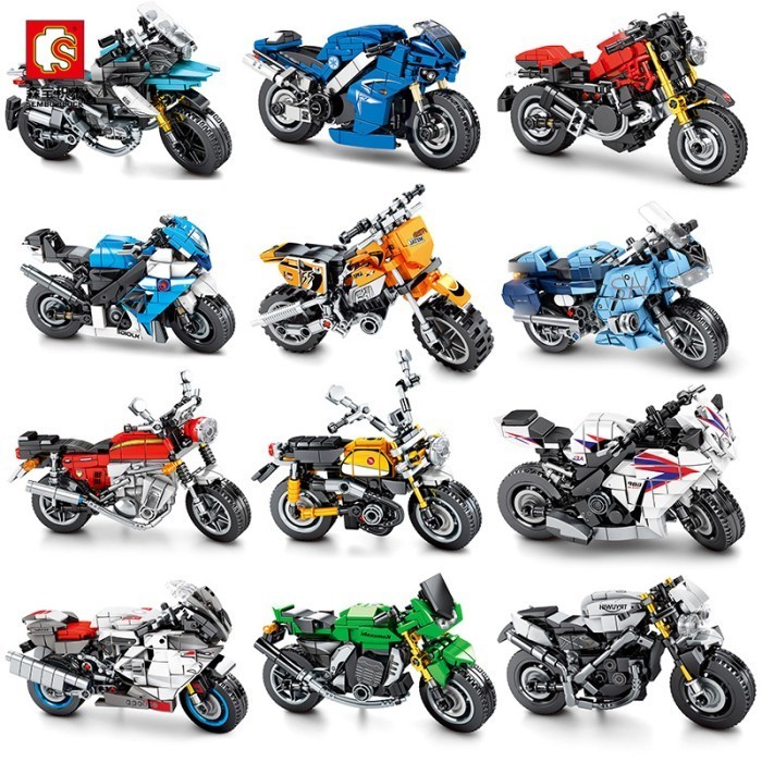 Jual MIni Bricks Motor Sembo Block Motorcycle Balap Sport - 701120 ...