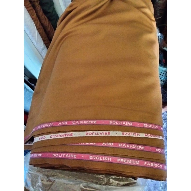 Jual Kain Pemda Khaki Sedang Bahan Seragam PNS, PDH Wool Cashmere Mark ...