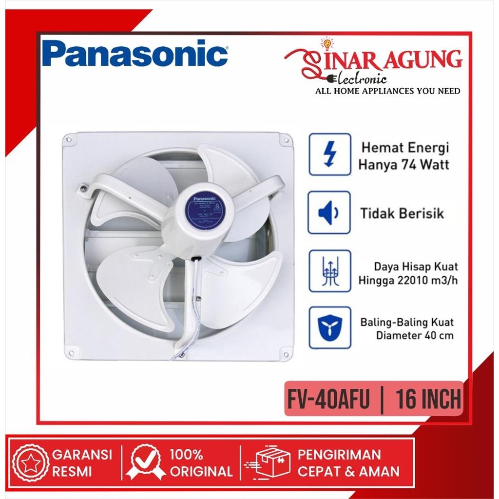 Jual PANASONIC FV-40AFU / FV40AFU VENTILATING FAN PUTIH - GARANSI RESMI ...