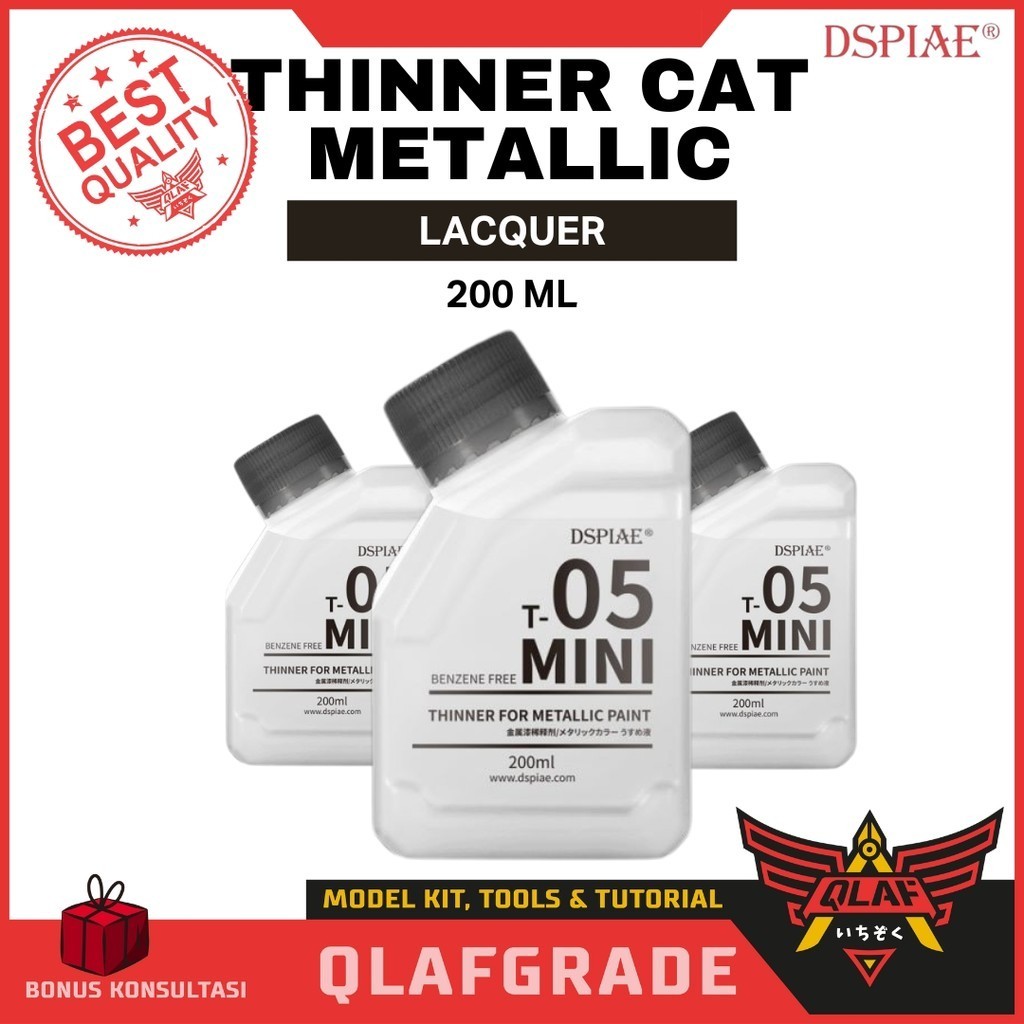 Jual Thinner Cat Metallic 200ml DSPIAE T-05 MINI | Shopee Indonesia