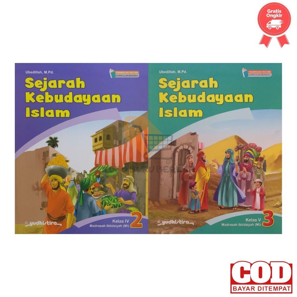 Jual Buku Sejarah Kebudayaan Islam Kelas 3 4 5 6 MI Kurikulum Merdeka SKI Penerbit Yudhistira ...