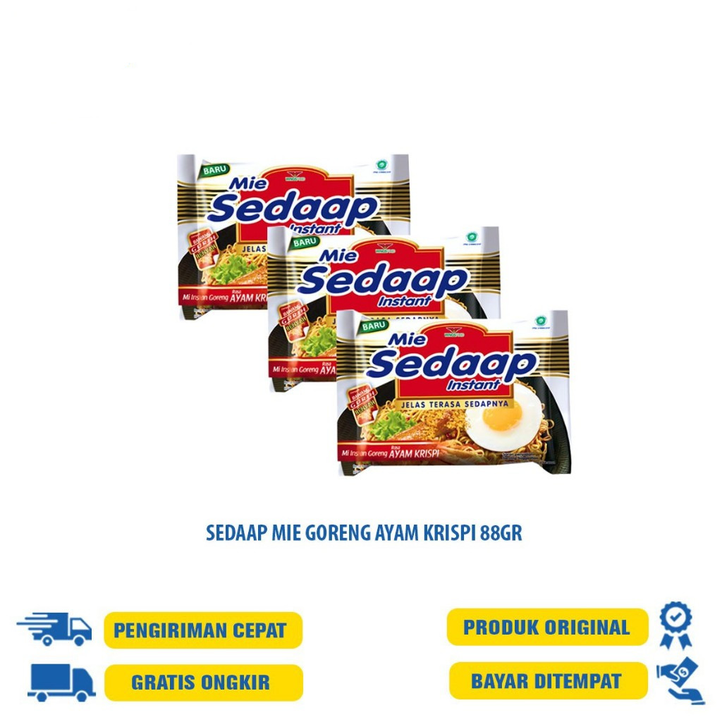 Jual SEDAAP MIE INSTANT GORENG & KUAH ALL VARIANT 89GR | Shopee Indonesia