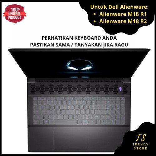 Jual Keyboard Protector Cover Dell Alienware M18 R1 R2 2023 Keatas 18 ...
