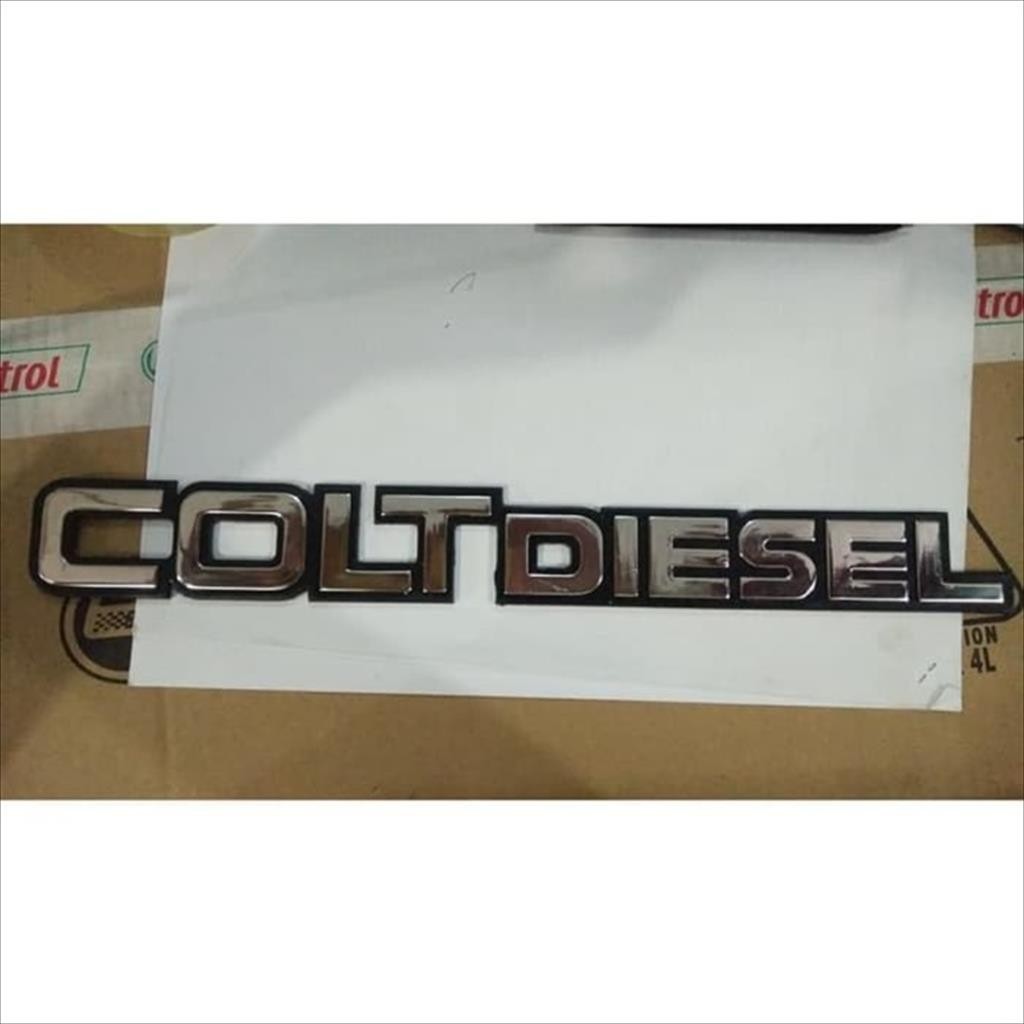 Jual Emblem Logo Sticker Tempelan Tulisan Colt Diesel Panjang 33 cm ...