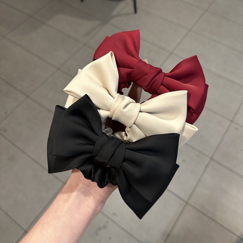 Jual Town Shell Big Satin Lilla Korean Scrunchy Scrunchie Hair