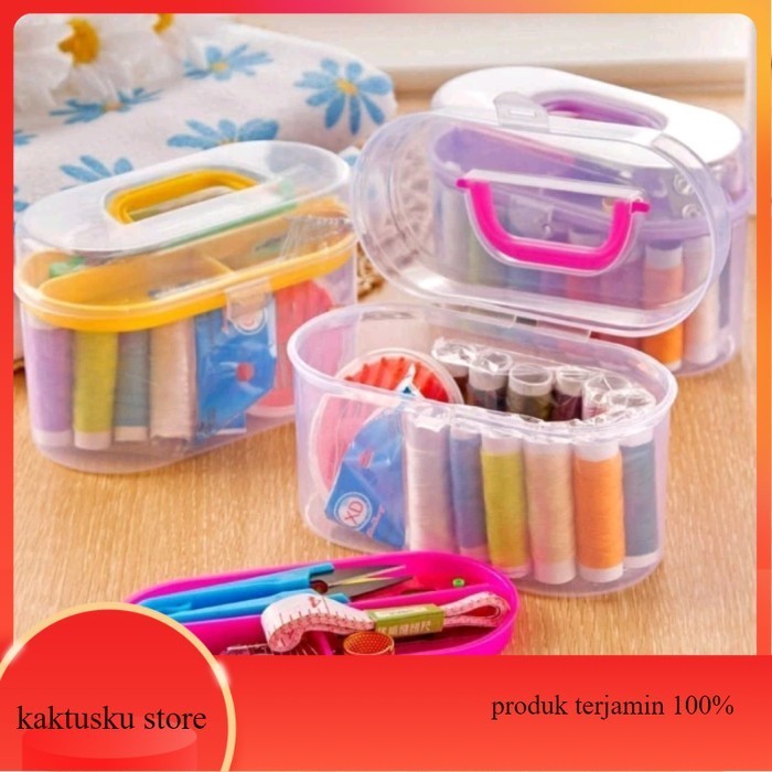 Jual alat jahit set mini lengkap/jarum benang gunting meteran jahit ...