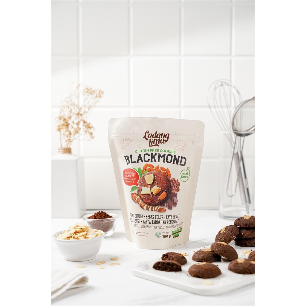 Jual Ladang Lima Blackmond Cookies Gluten Free (180 gr) Kue Cokelat ...