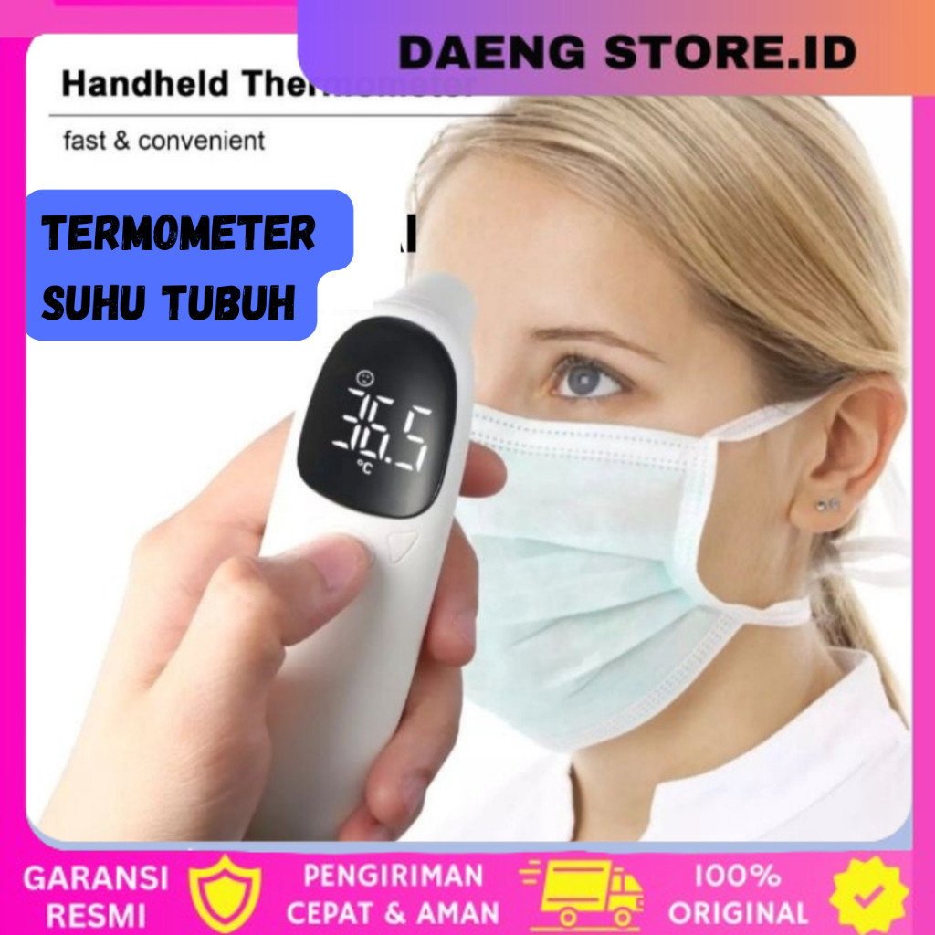 Jual Termometer Panas Suhu Tubuh Termometer Infrared Non Digital Suhu ...