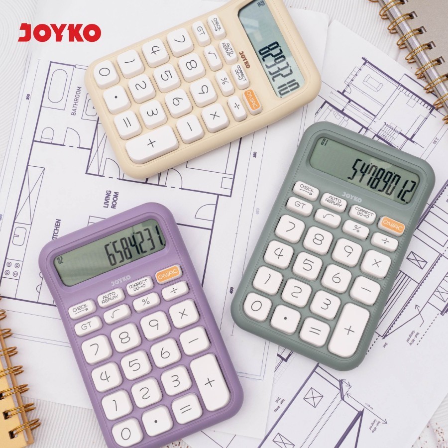 Jual STYLIST COLOR CALCULATOR JOYKO CC-62CO - KALKULATOR FANCY WARNA ...