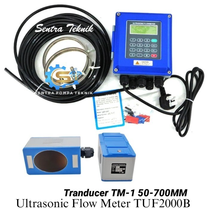 Jual Flow meter TUF 2000B 50-700MM TM-1 Flowmeter Ultrasonic TUF-2000B ...