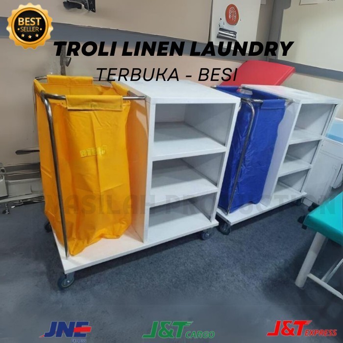 Jual TROLLEY LINEN LAUNDRY BESI || TROLI LAUNDRY STAINLESS || TROLI ...