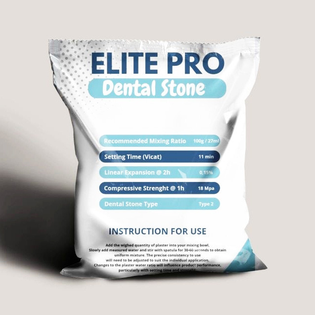 Jual Dental Stone Elite Pro : Gips Stone Biru Type II 1Kg (Bahan Cetak ...