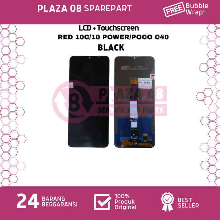 Jual LCD + Touchscreen REDMI 10C/10 POWER/POCO C40 (BLACK) | Shopee ...