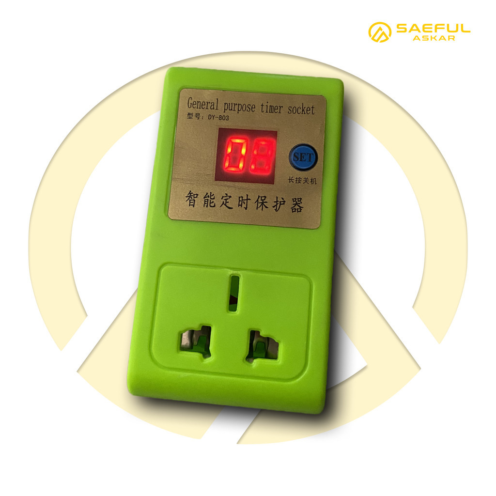 Jual Timer Digital Stop Kontak Listrik Otomatis cocok untuk charger ...