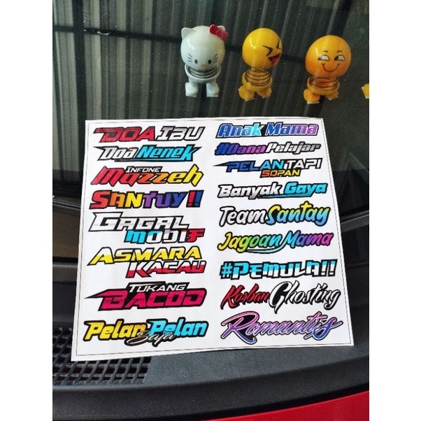 Jual Stiker Pack Kata Kata / Stiker Racing Terbaru / Stiker Motor ...
