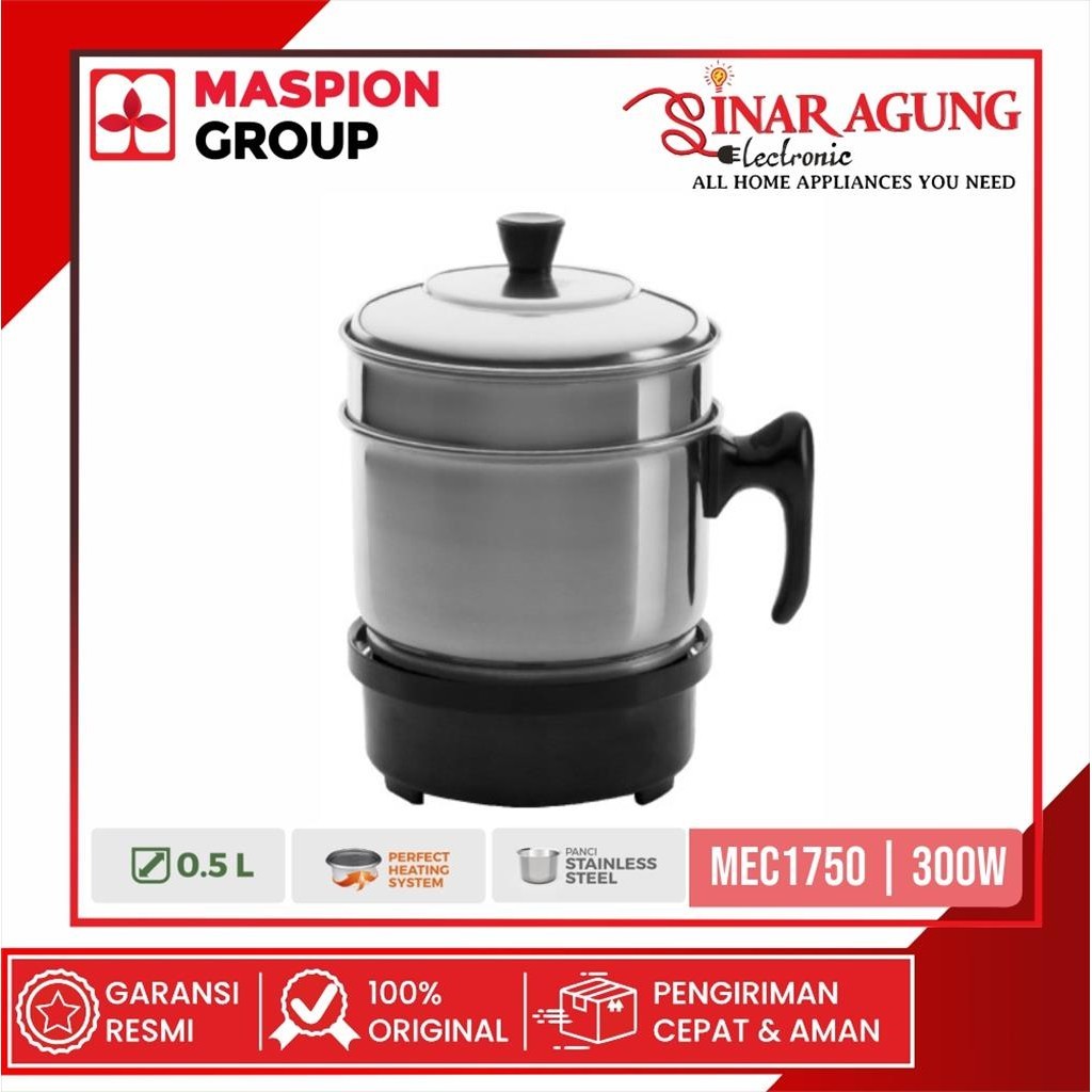 Jual MASPION MEC1750 / MEC-1750 MULTI COOKER PANCI LISTRIK - 100% ORI ...