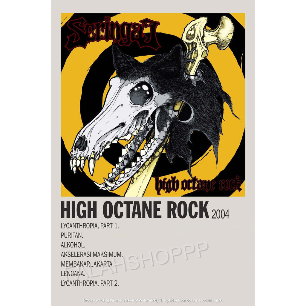Jual Poster Album High Octane Rock - Seringai | Shopee Indonesia