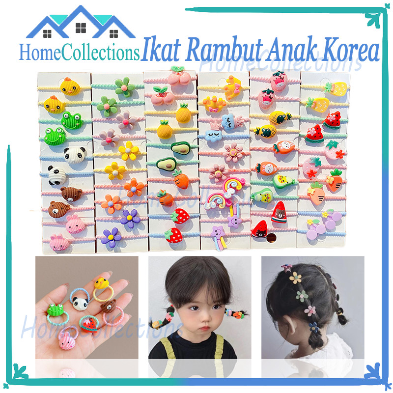 Jual 10PCS Set Ikat Rambut Anak Icon Karakter/Ikat Rambut Anak Korean ...