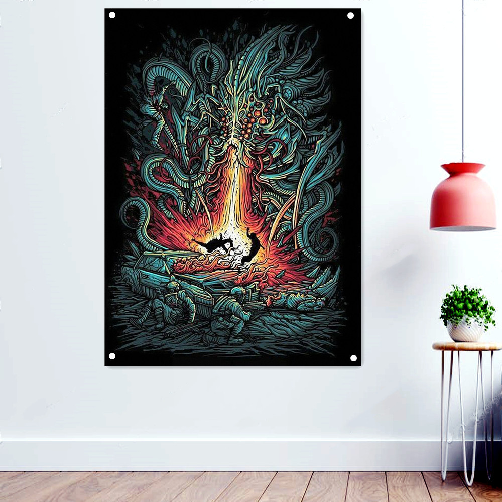Jual Poster - Demon Attack Dark Heavy Metal Music Artwork Banners ...