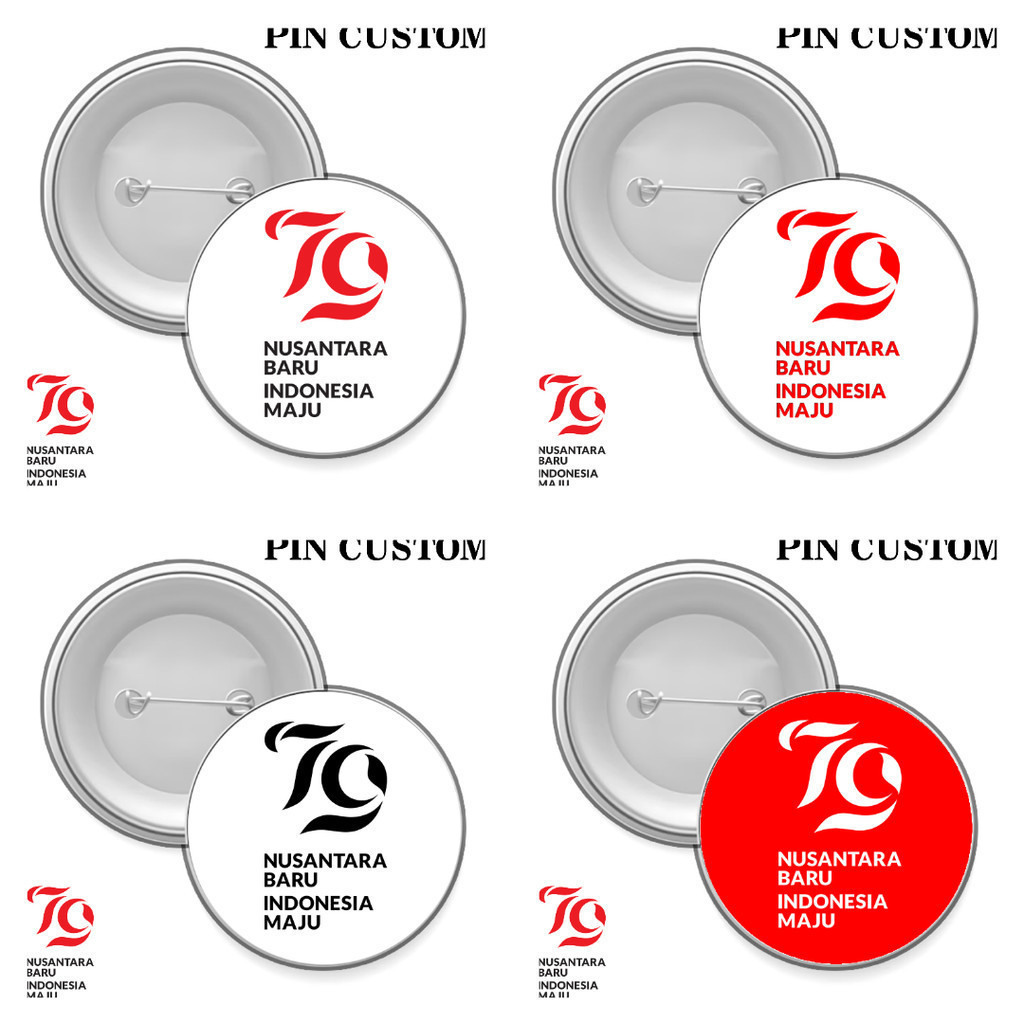 Jual EXD - Pin Press Pin Bros Aksessoris Souvenir Kemerdekaan Republik ...