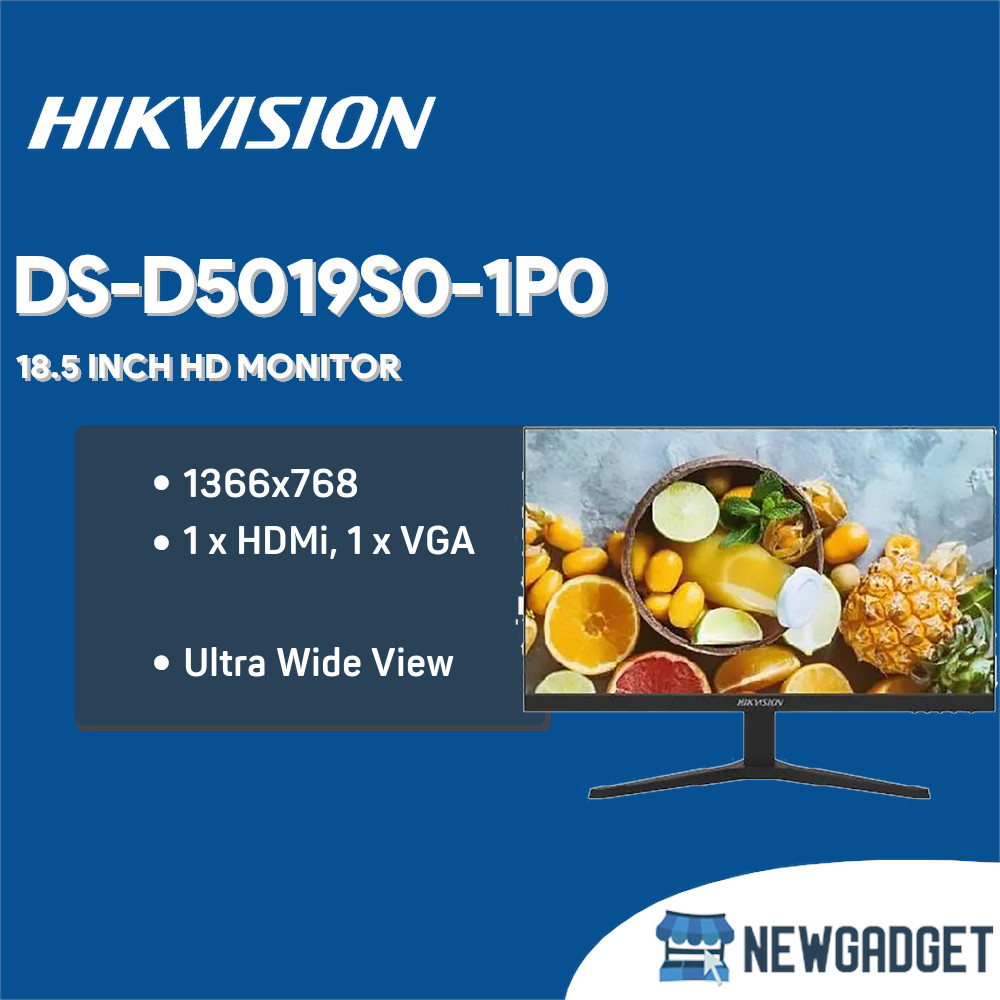 Jual HIKVISION DS-D5019S0-1P0 18.5 INCH HD MONITOR | Shopee Indonesia