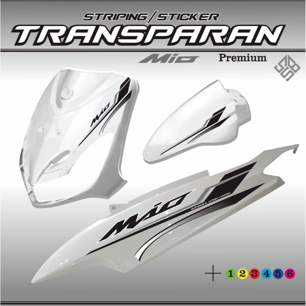Jual VARIASI STIKER MIO OLD MIO SMILE TRANSFARAN VARIASI STRIPING ...