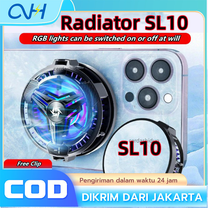 Jual Funcooler SL10 Fan Cooler Radiator Pendingin HP Cooling Fan Gaming ...
