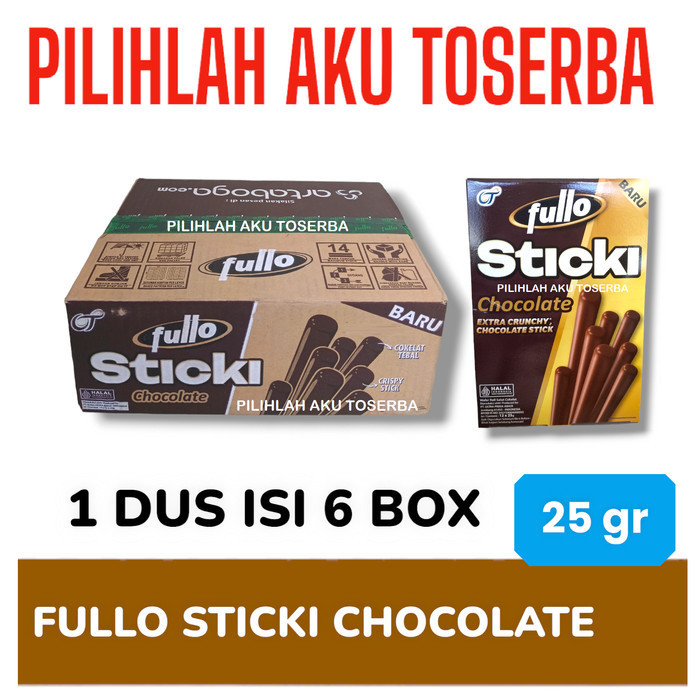 Jual STICKI FULLO CHOCOLATE 25 gram - ( HARGA 1 DUS ) | Shopee Indonesia