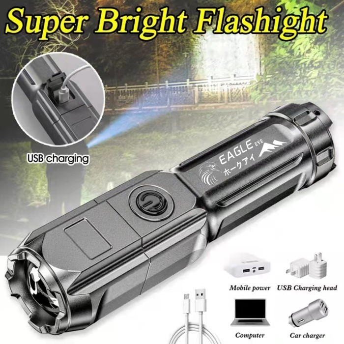 Jual BOP SENTER SWAT LED 36W / FLASH LIGHT PORTABLE RECHARGEABLE ZOOM SUPER TERANG | Shopee ...