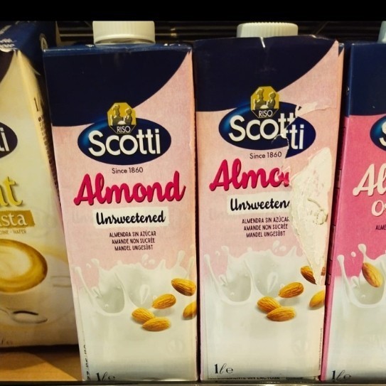 Jual riso Scotti almond milk unsweetened 1ltr susu tidak manis | Shopee ...