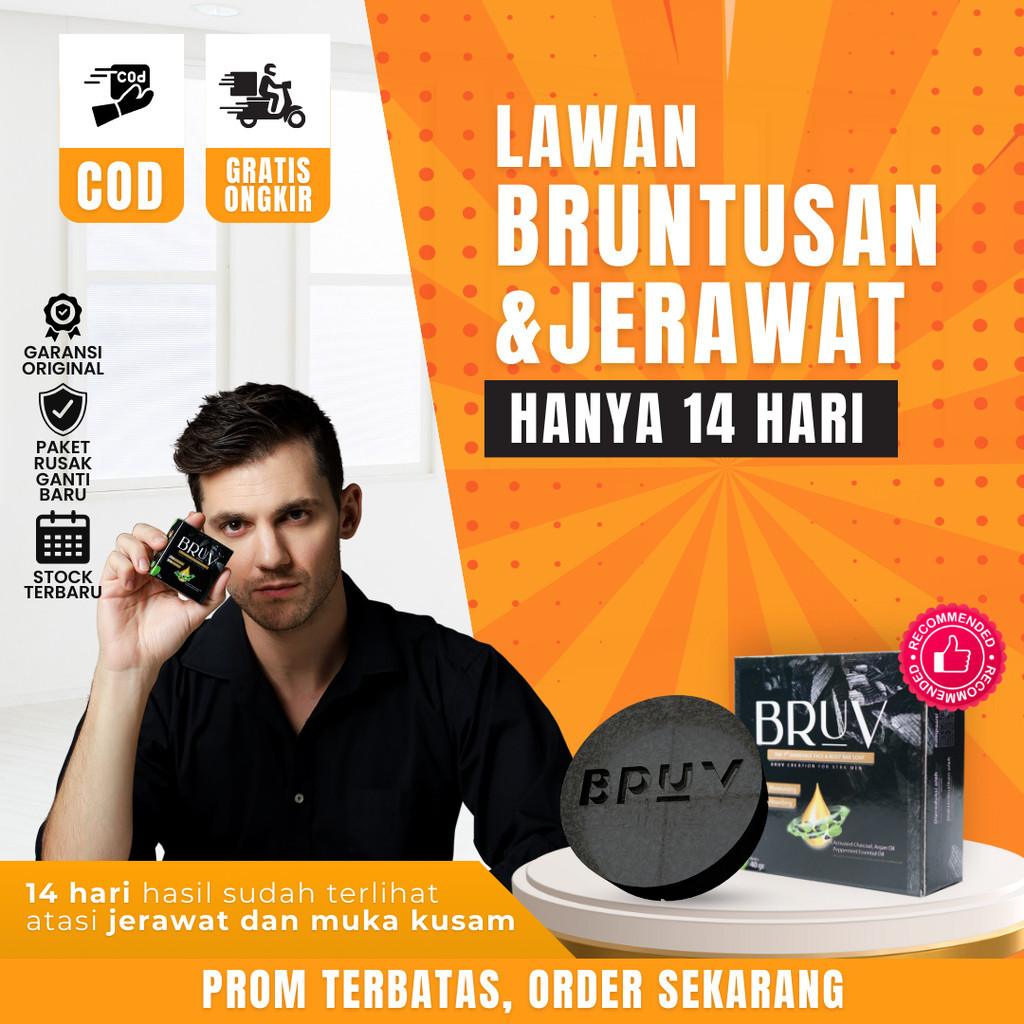 Jual BRUV For Men - Sabun Cuci MukaHerbal Alami Mencerahkan ...