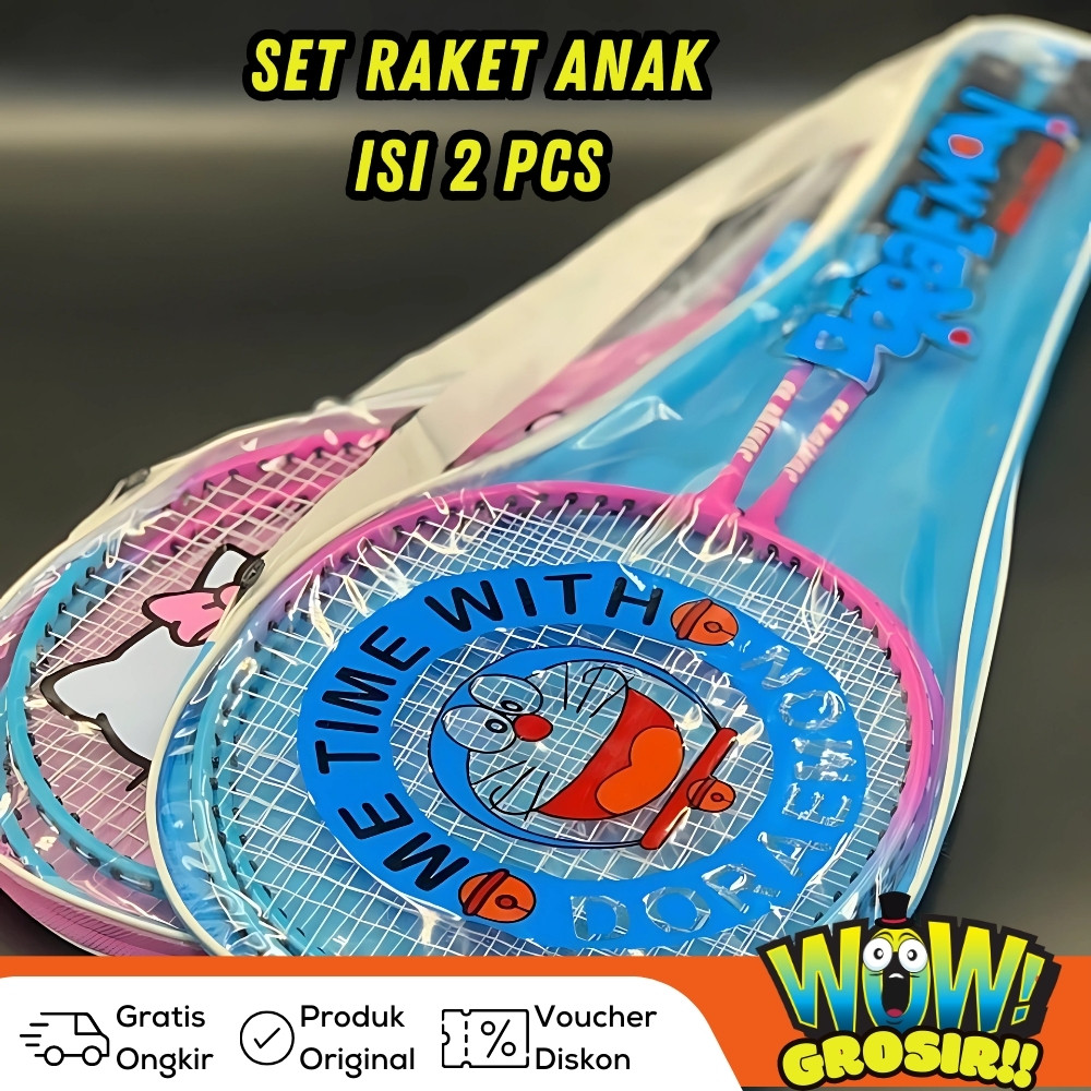 Jual Set Raket Badminton Raket Bulu Tangkis dengan Tas FUHUA HK 88 ...