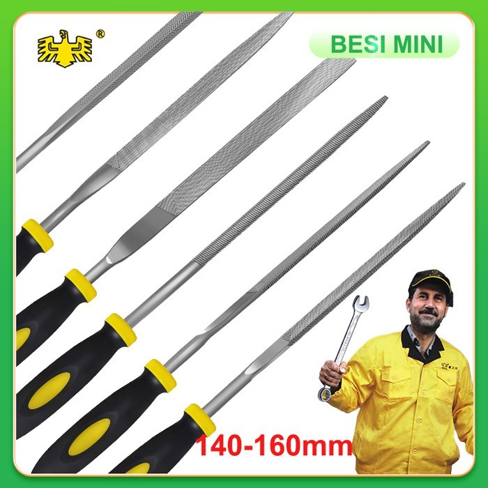 Jual Alat Kikir Besi Mini Set Gergaji Setengah Diamond Segitiga Bulat 6 ...