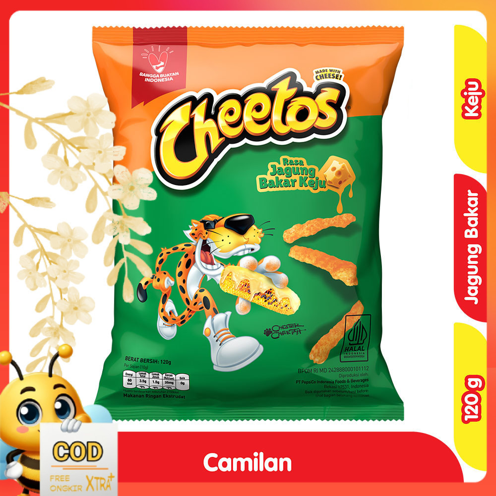 Jual Cheetos Makanan Ringan Rasa Jagung Bakar Keju 120 g | Shopee Indonesia
