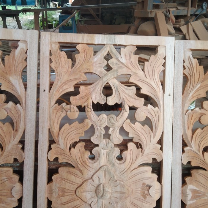 Jual ornamen ukir kayu jepara 70x30 jendela pintu | Shopee Indonesia