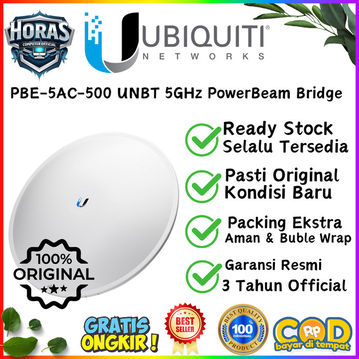 Jual Ubiquiti PBE-5AC-500 5GHz PowerBeam Bridge Gigabit PoE Outdoor | Shopee Indonesia