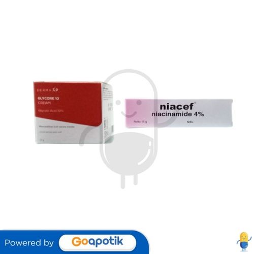 Jual Glycore 10% Cream 10 Gram & Niacef 4% Gel 15 Gram Tube | Shopee ...