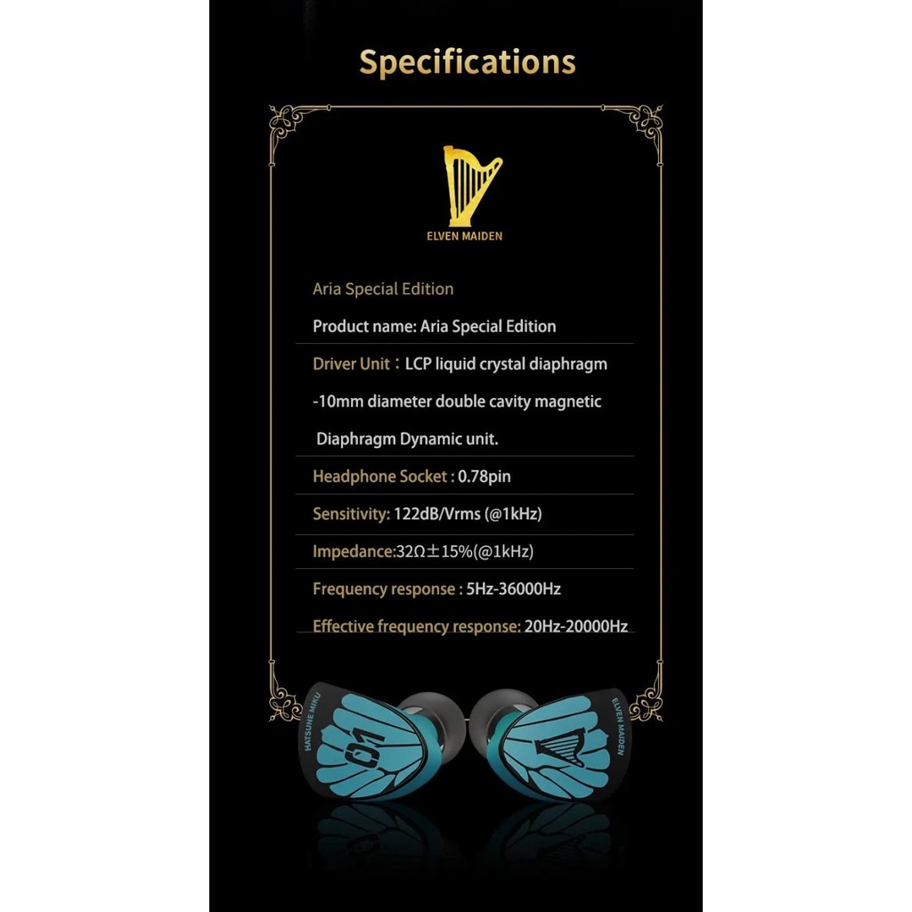 Jual MOONDROP ARIA Limited Special Edition Elven Maiden Moeyu Hatsune ...