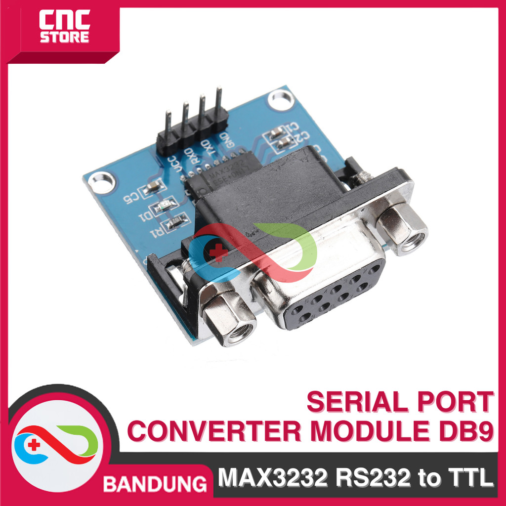 Jual MAX3232 RS232 TO TTL SERIAL PORT CONVERTER MODULE DB9 | Shopee Indonesia